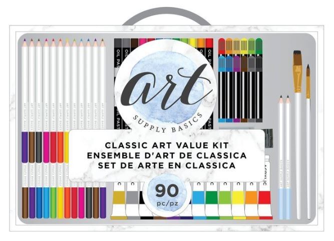 KIT DE ARTE BASICO (90 PIEZAS) | 354843 – 3d4 Designers
