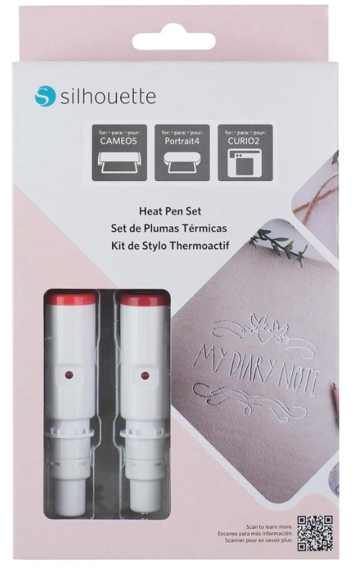 SET DE PLUMAS TERMICAS DE 1 Y 2 MM SILHOUETTE | SILH-HEAT-PEN para Foi ...