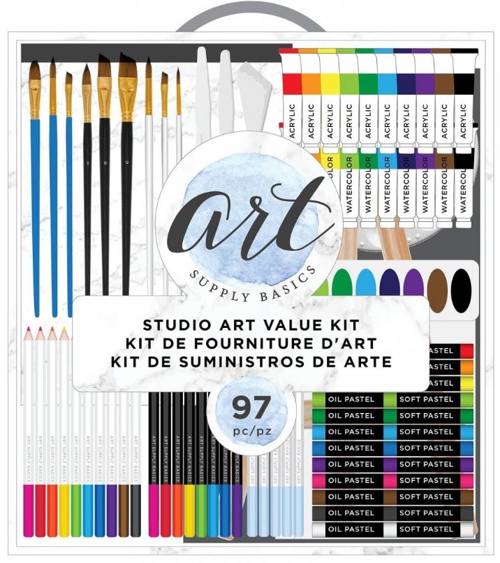 KIT DE ARTE MIXED MEDIA (97 PIEZAS) | 354845 – 3d4 Designers